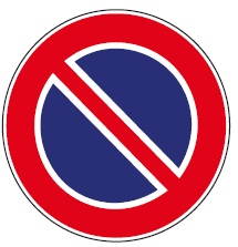 SEGNALI DI DIVIETO | DIVIETO DI SOSTA | FIG. 74 | Sfap